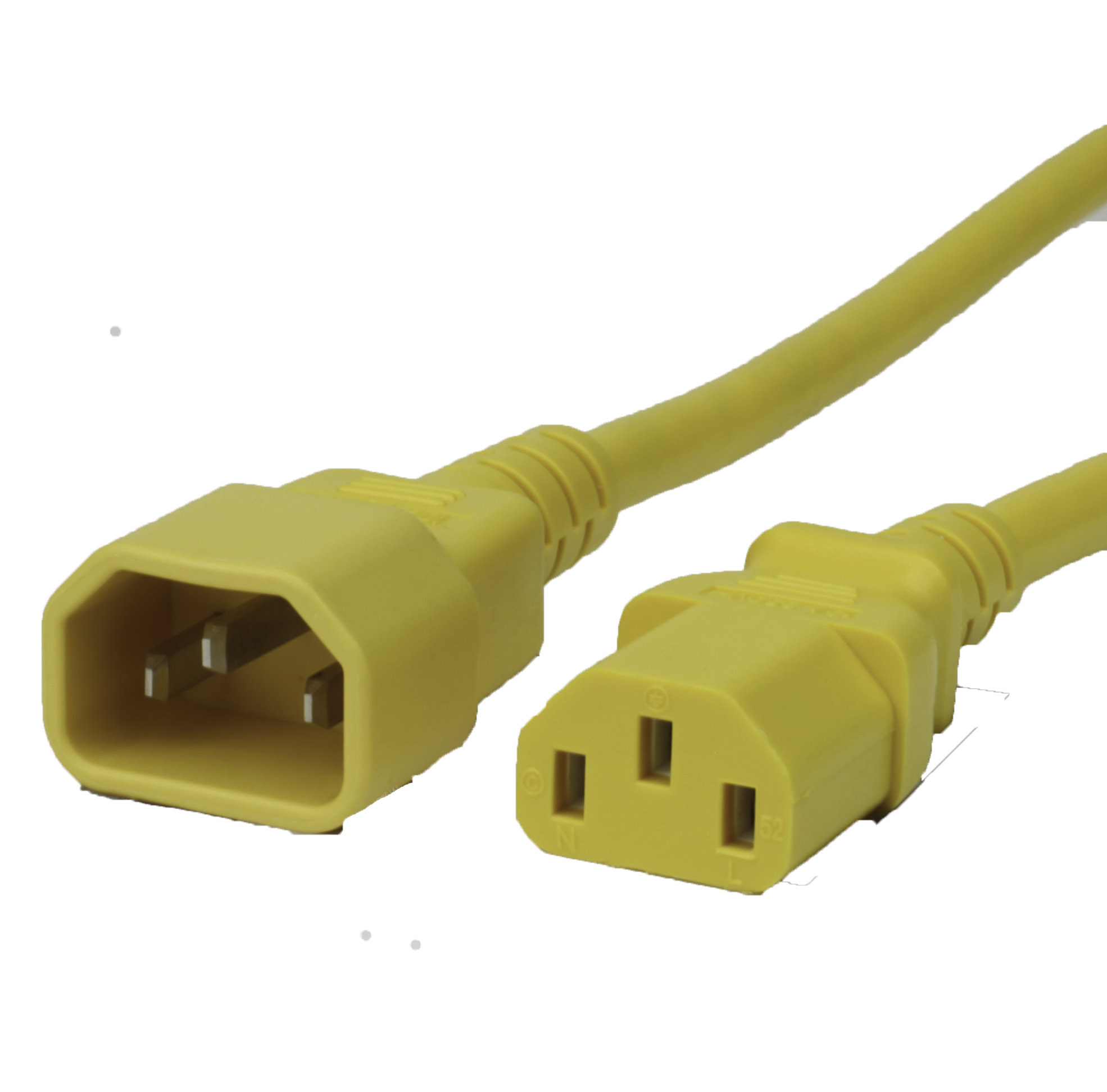 6FT C13 C14 15A 250V YELLOW Power Cord